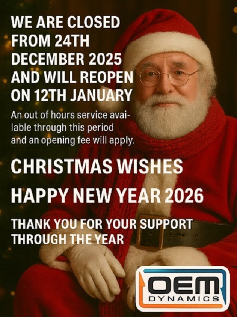 Christmas closure dates 2025 - OEM Dynamics
